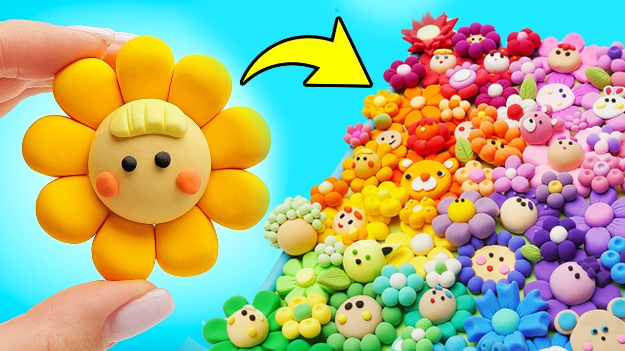 Create Magical 3D Plasticine Flowers That Pop Out of the Frame! DIY by ...