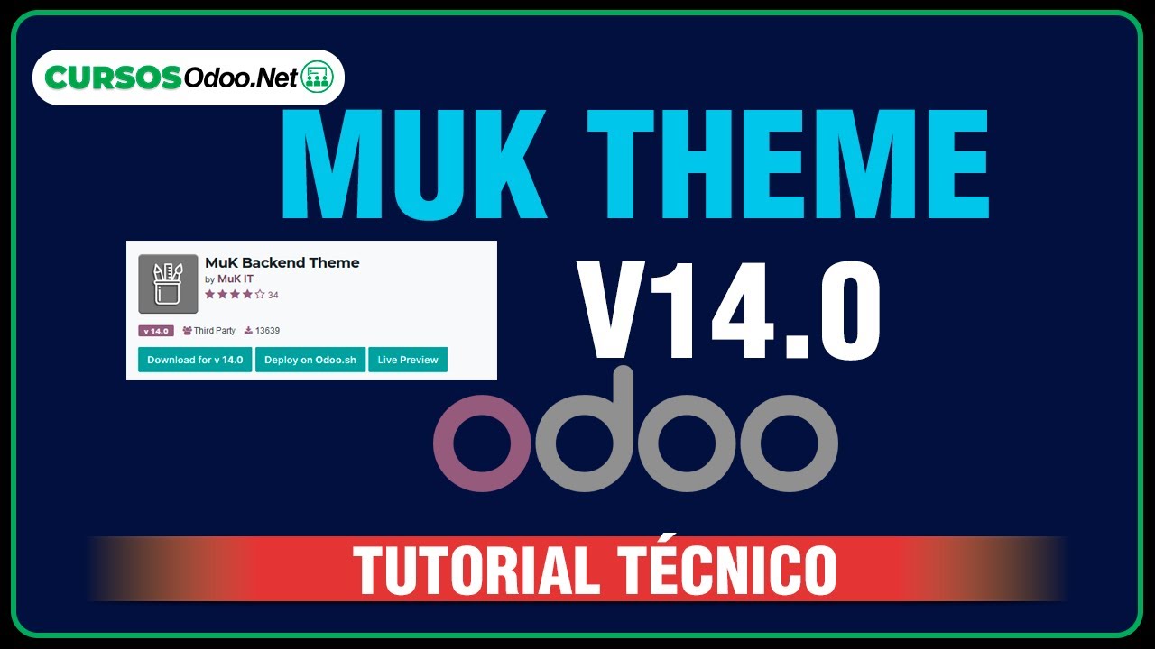 Instalar Muk Web Theme en Odoo 14 Community - YouTube