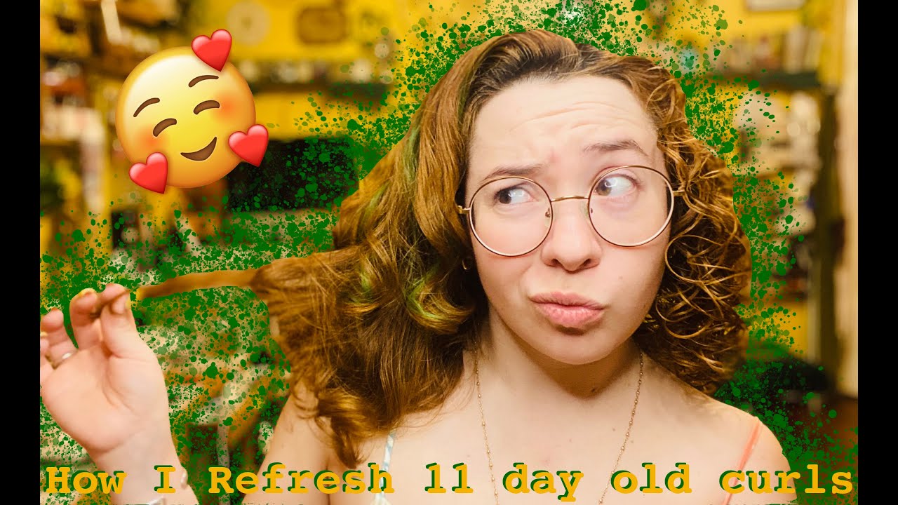 How I Refresh My Week Old Hair 2c, 3a Curls - YouTube
