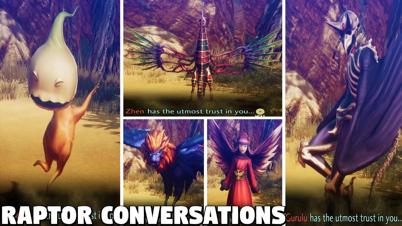 Shin Megami Tensei 5 Vengeance - ALL Raptor Conversations Demon Haunt ...