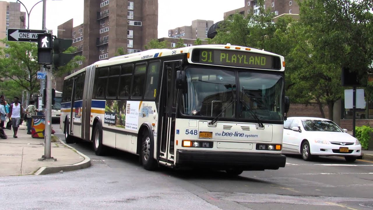 Bee Line: Neoplan AN460 #548 on the Route 91 - YouTube