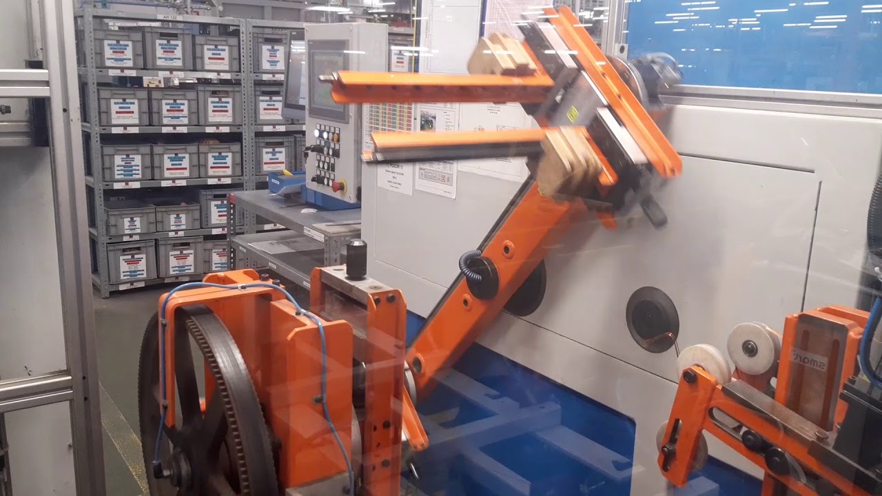 Former winding machine 3 - YouTube
