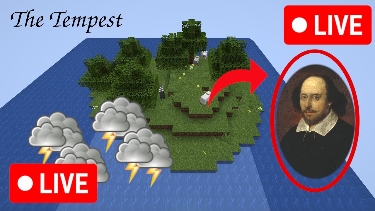 🔴 LIVE: Awsome Minecraft School Project! - The Tempest (Shakespeare ...