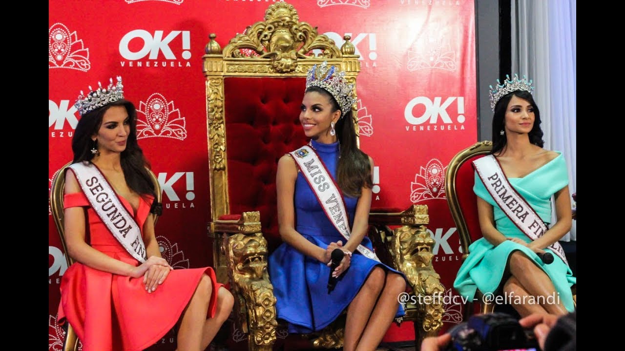 Miss Venezuela, Isabella Rodríguez en rueda de prensa - YouTube