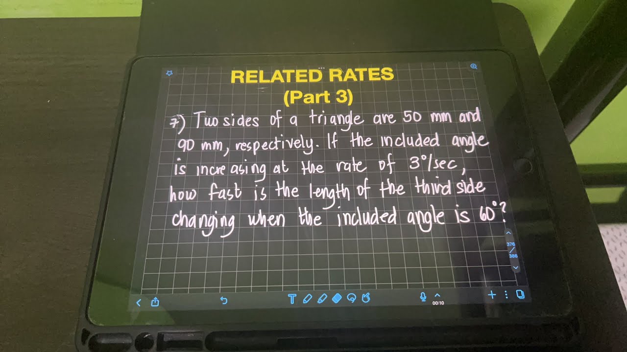 Related Rates Part 3 (Live Stream) - YouTube