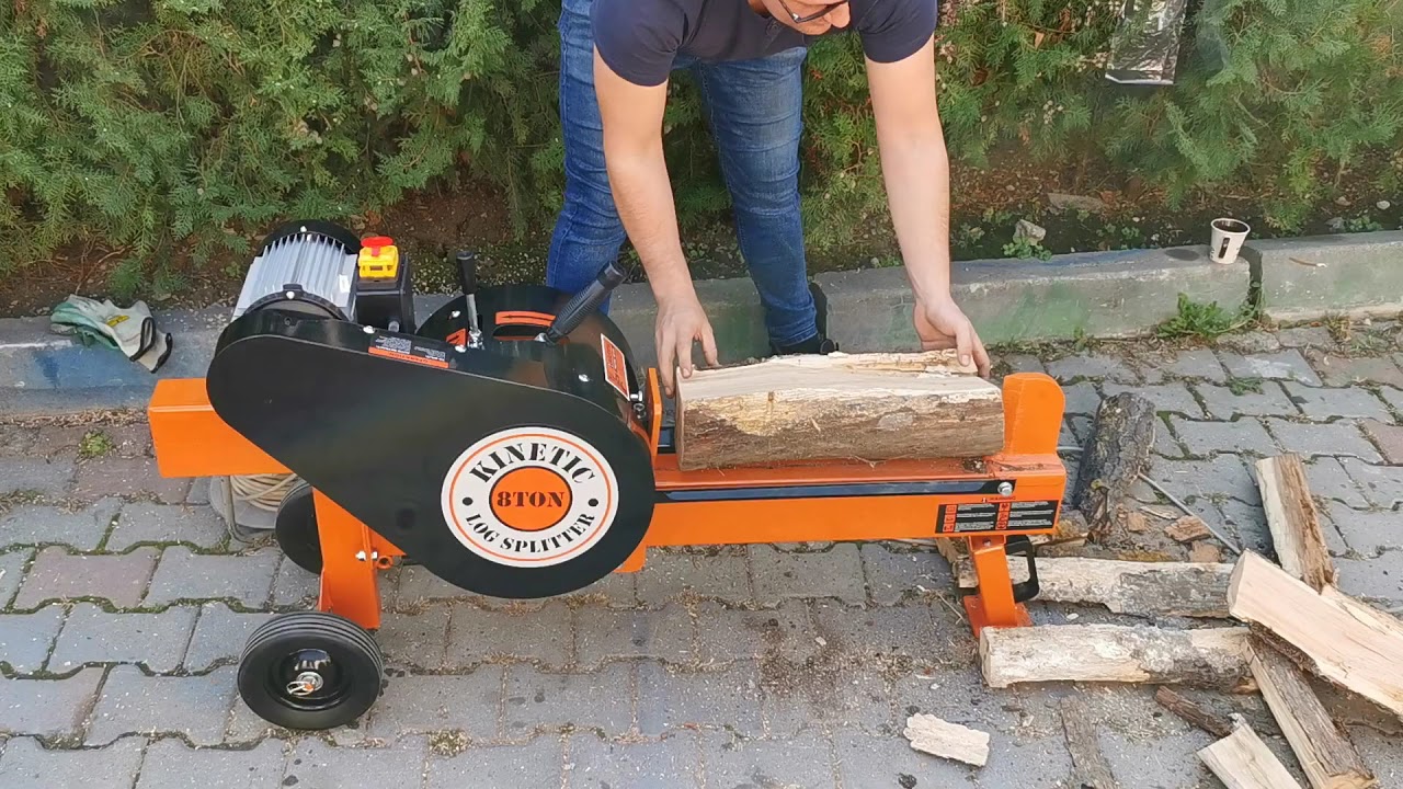 Spărgător de lemne cinetic 8 tone forță - YouTube