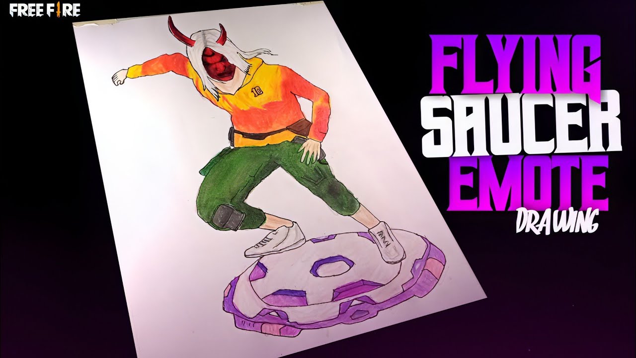 FF DRAWING | FLYING SAUCER EMOTE DRAWING | FREE FIRE DRAWING | #FF ...