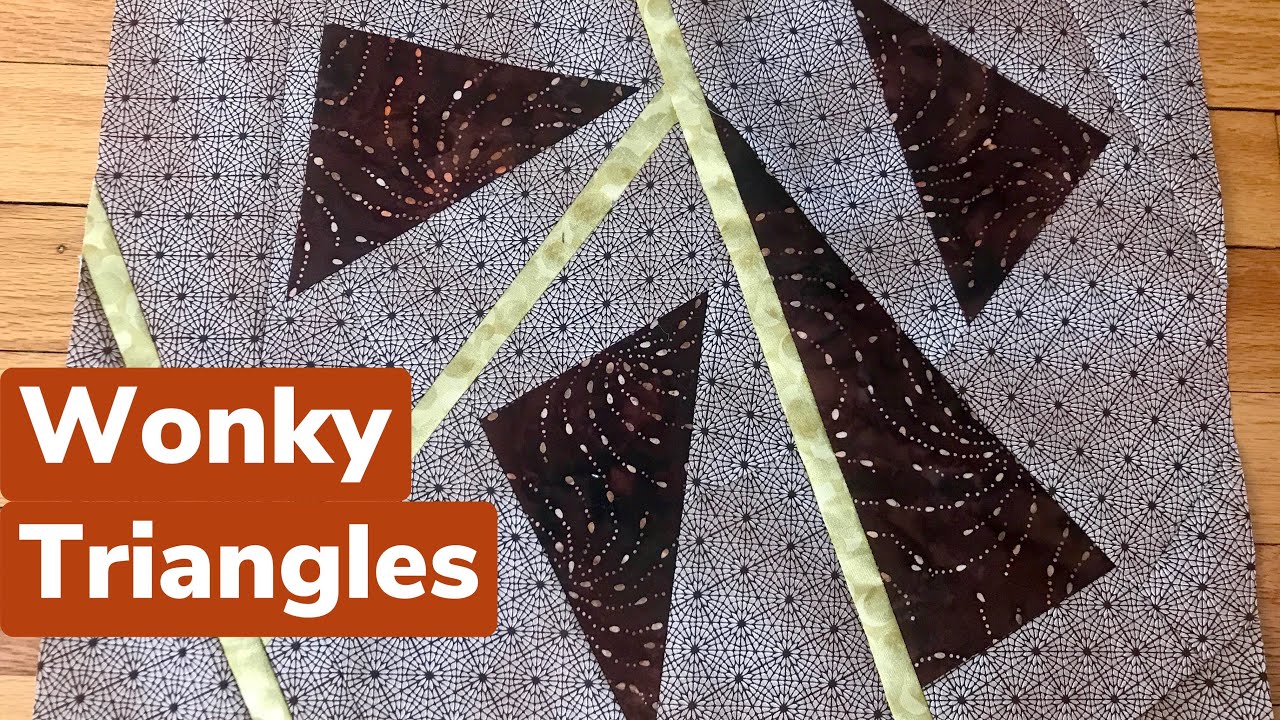 Wonky Triangle Scrap Blocks - YouTube