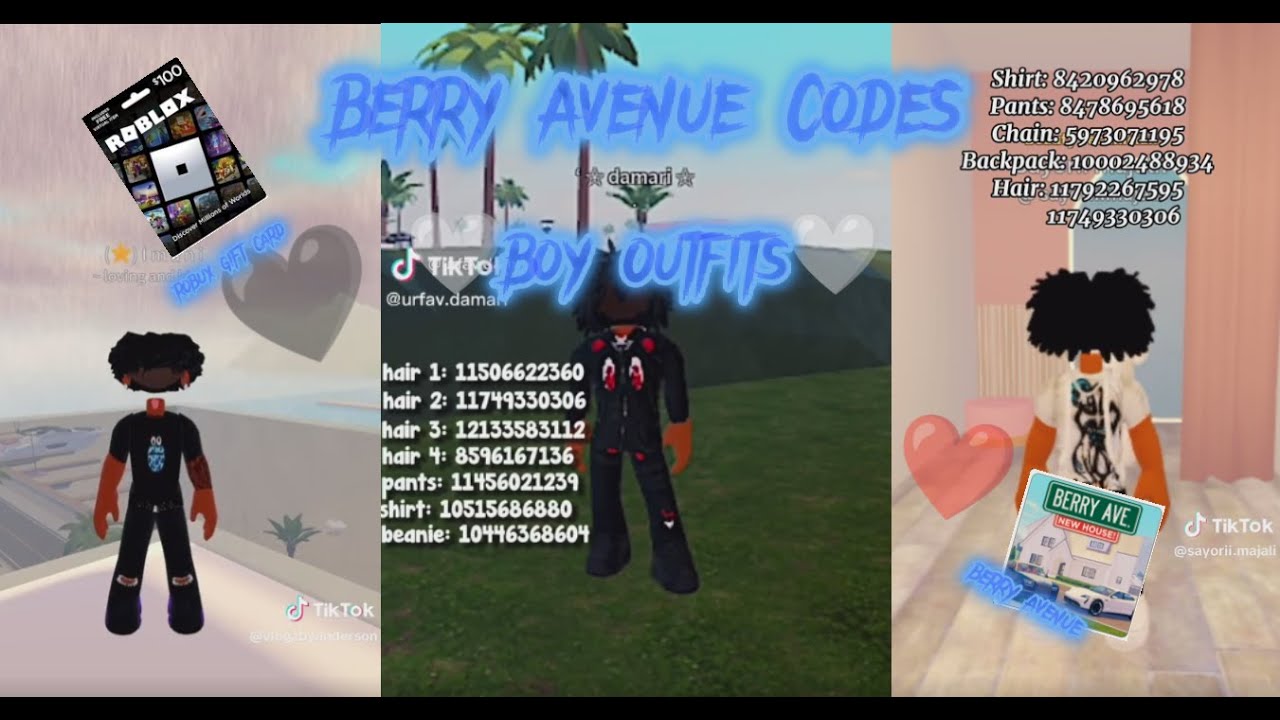 Berry Avenue Codes (Boy Codes) || Barbie Codes || - YouTube