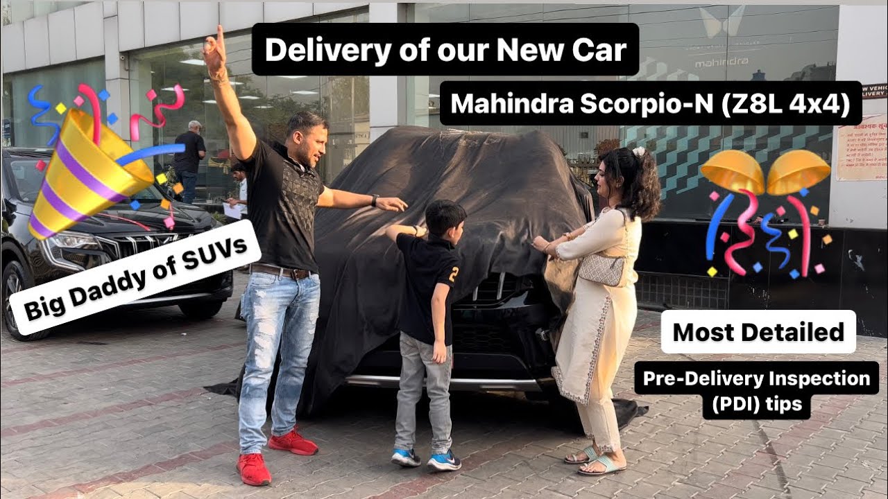 Taking Delivery of our New Scorpio-N (Z8L 4x4) 🎉 Most Detailed Pre ...