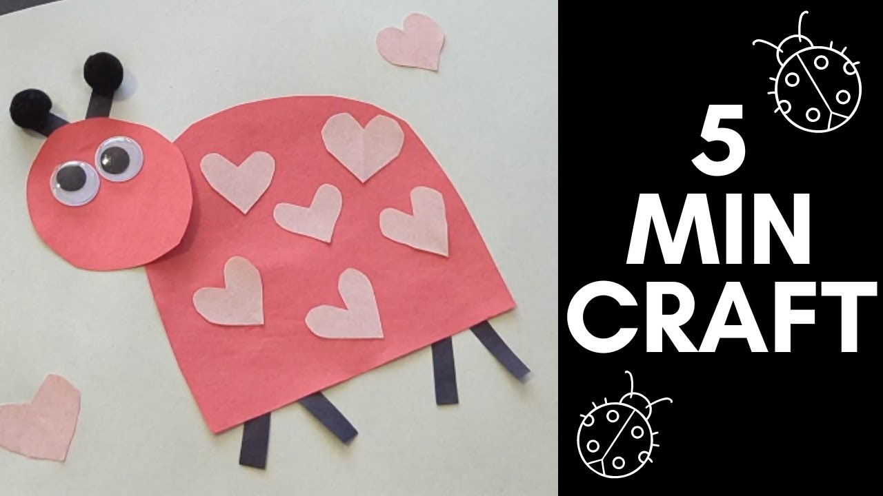 5 min craft / How to Make Beautiful Ladybug for Kids/Toddlers | DIY ...