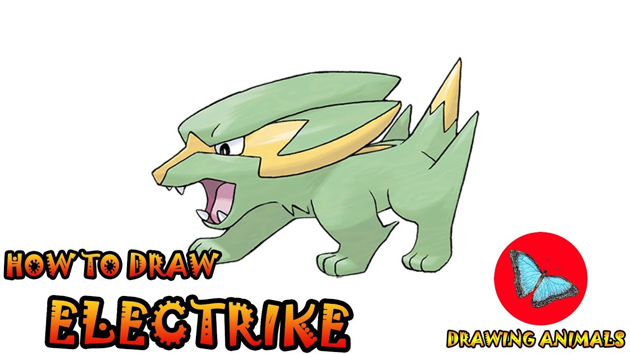 How To Draw Electrike Pokemon | Coloring and Drawing For Kids - YouTube