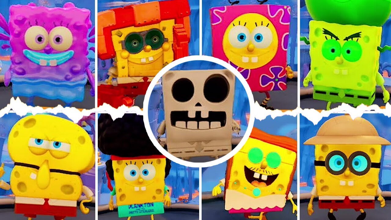 SpongeBob SquarePants: The Cosmic Shake All Costumes + DLC (PS4) - YouTube