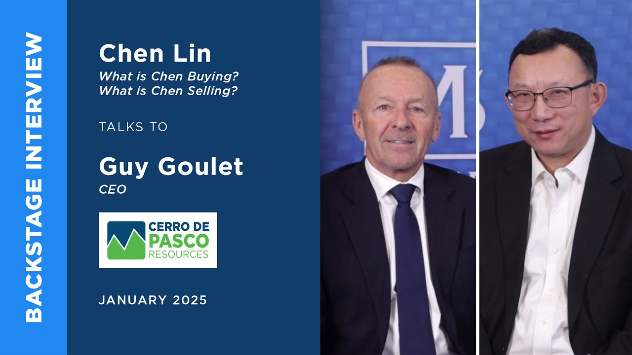 Guy Goulet of Cerro de Pasco Resources talks to Chen Lin at Metals ...