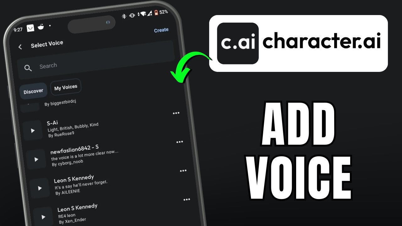 How to Add Voice in Character AI Mobile - YouTube