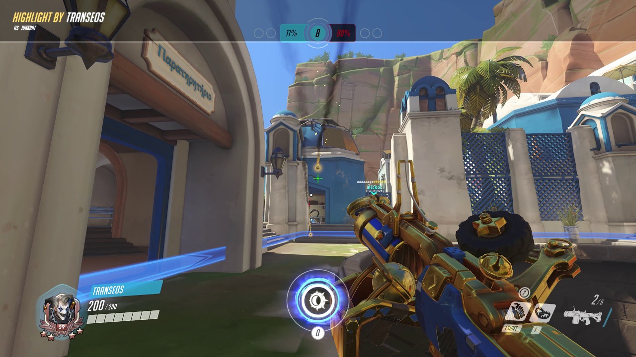 Junkrat @Boop blinking Tracer [Overwatch] - YouTube