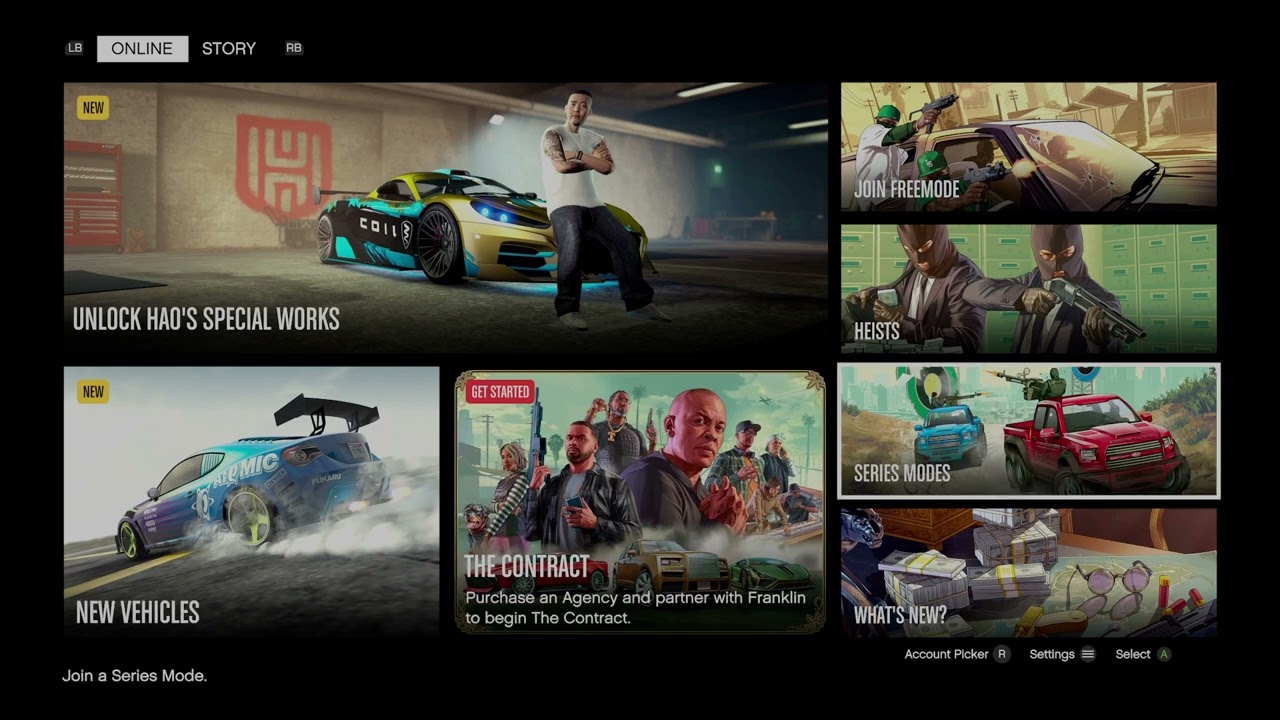 GTA 5 E&E New Start Screen - YouTube