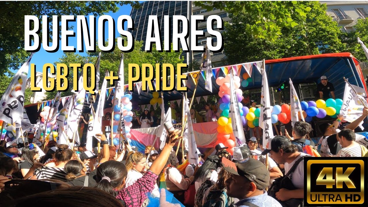 [4k] 🏳️‍🌈 Marcha del Orgullo LGBT - Buenos Aires - Argentina Noviembre ...