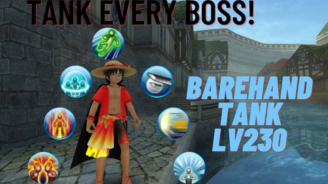 Toram Online - Barehand Tank build LVL230 - YouTube