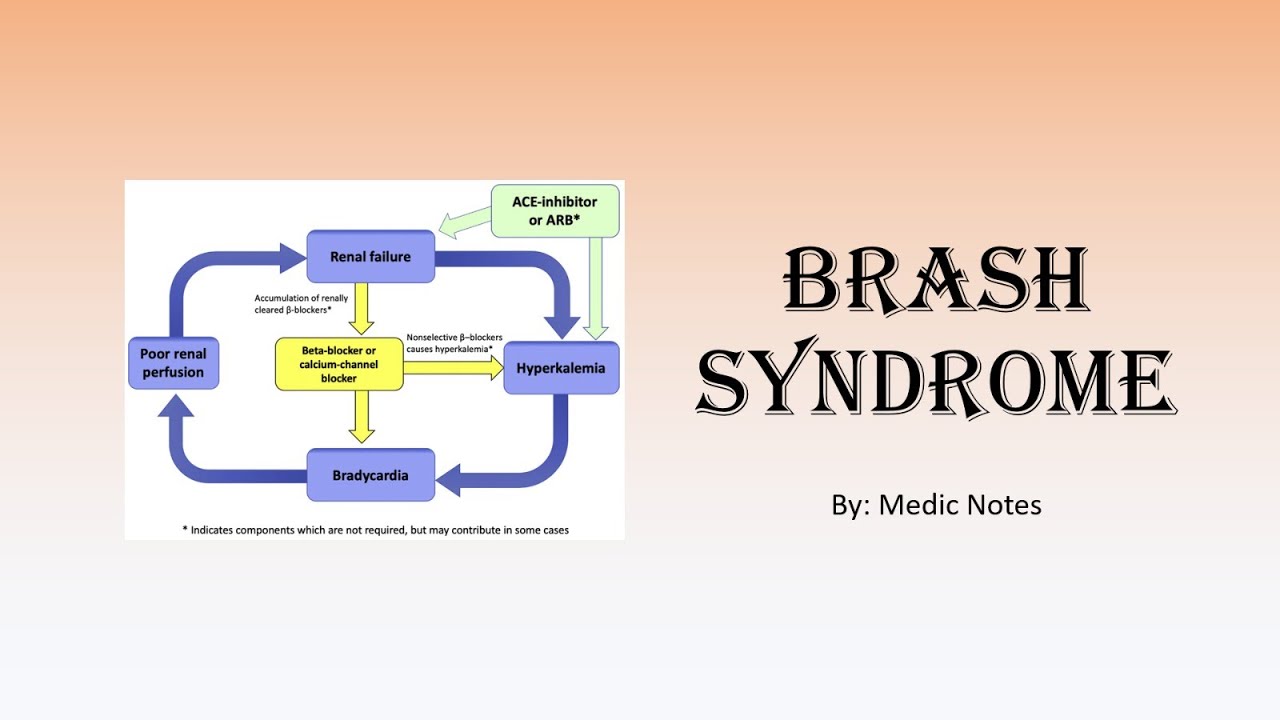 BRASH syndrome - bradycardia, renal failure, AV nodal blockade, shock ...