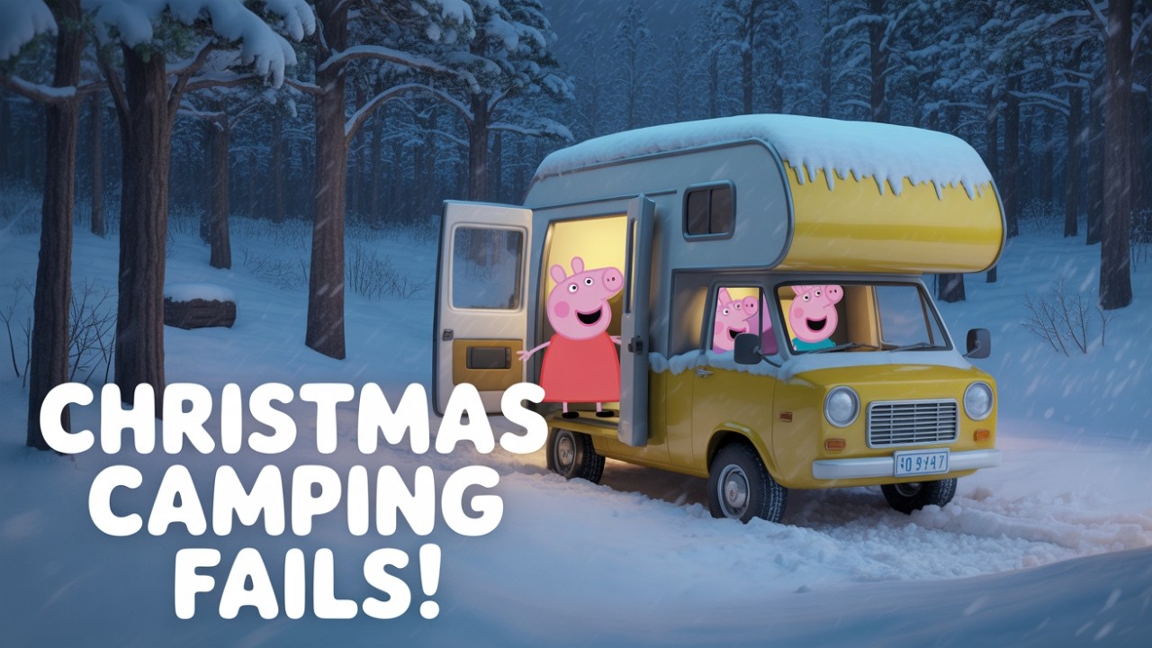 Peppa Pig FREEZING in the Snow! ️ Christmas Camping Gone Wrong | Family ...