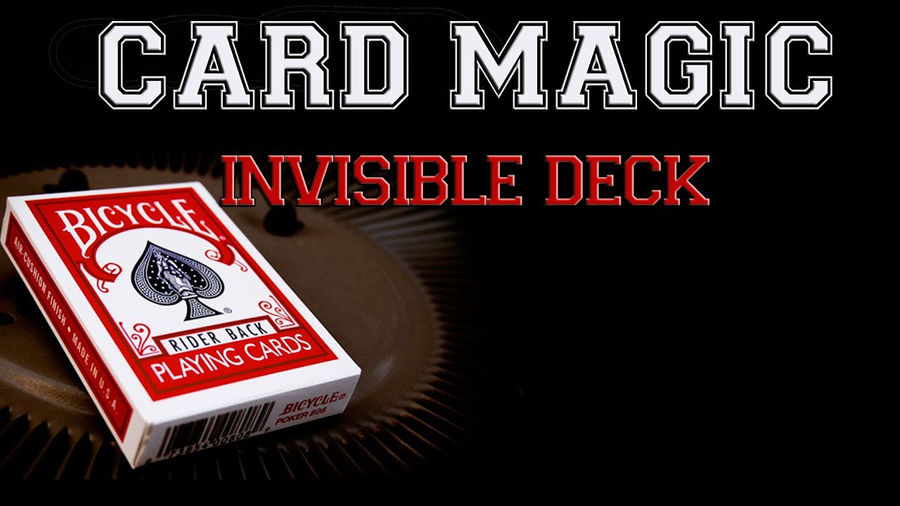 INVISIBLE BICYCLE DECK - How To Do Magic - YouTube