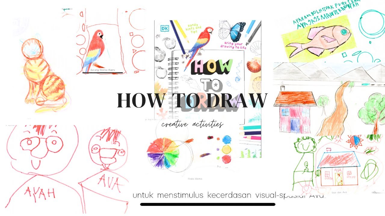 STIMULASI KECERDASAN VISUAL-SPASIAL | HOW TO DRAW | #SERENDIPITY - YouTube