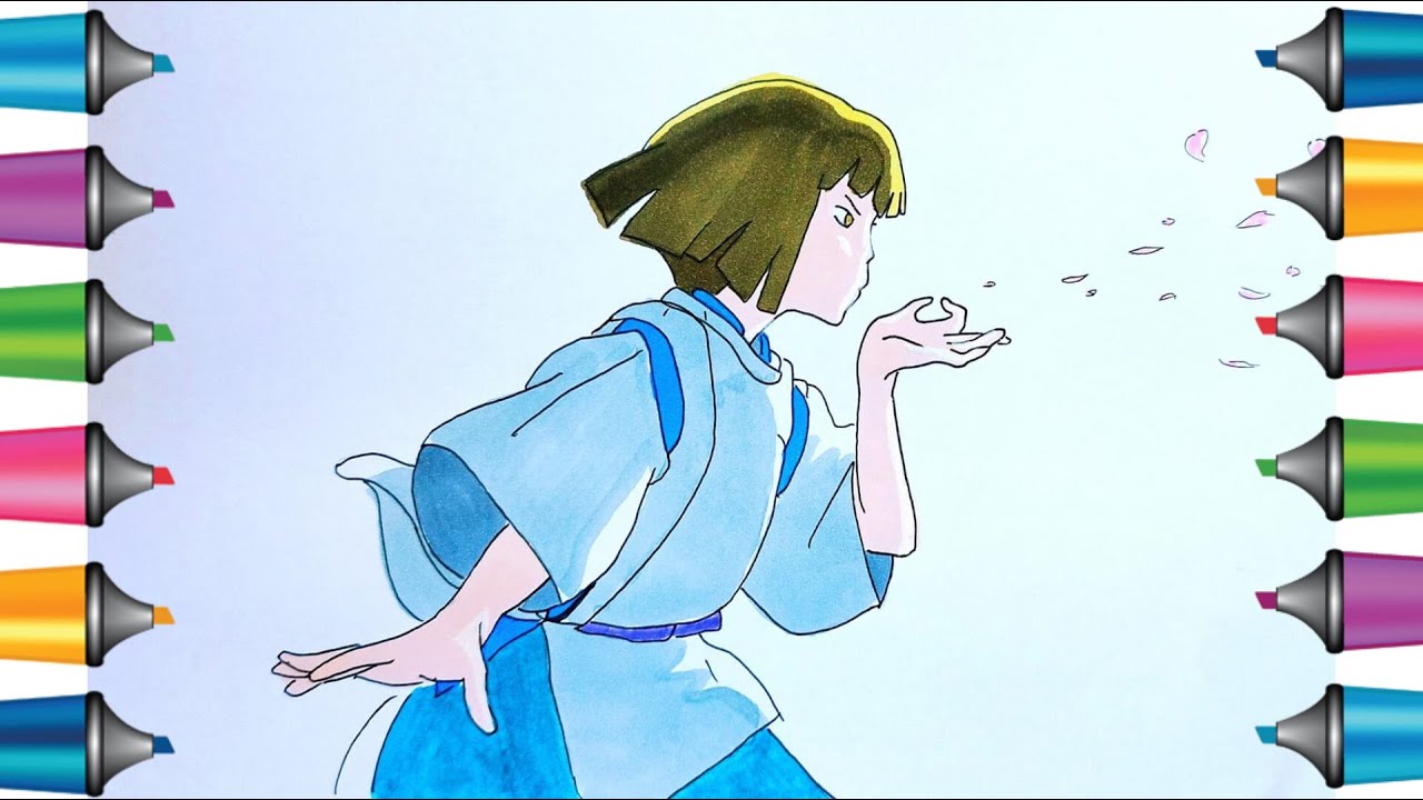 Spirited Away Coloring Page