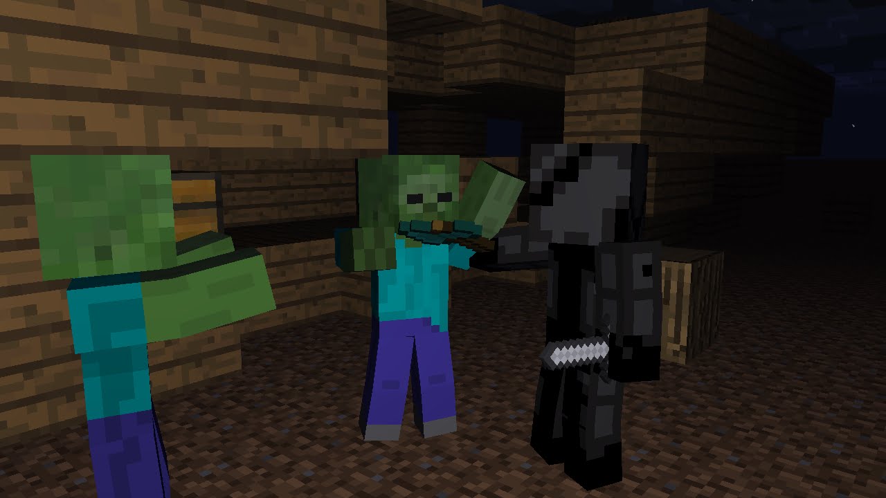 The zombie encounter. Minecraft animation. (From Super Dirt) - YouTube
