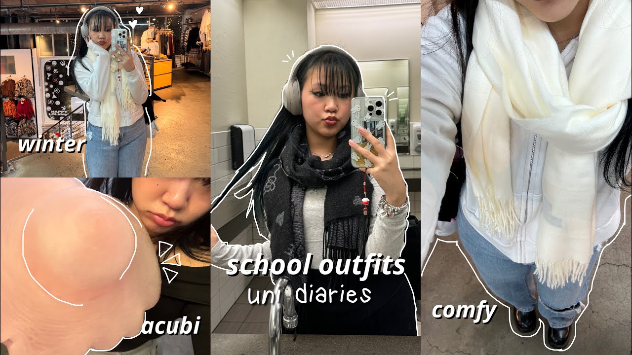 uni vlog: what I WEAR a week as a UNIVERSITY student📓 (pinterest/school ...