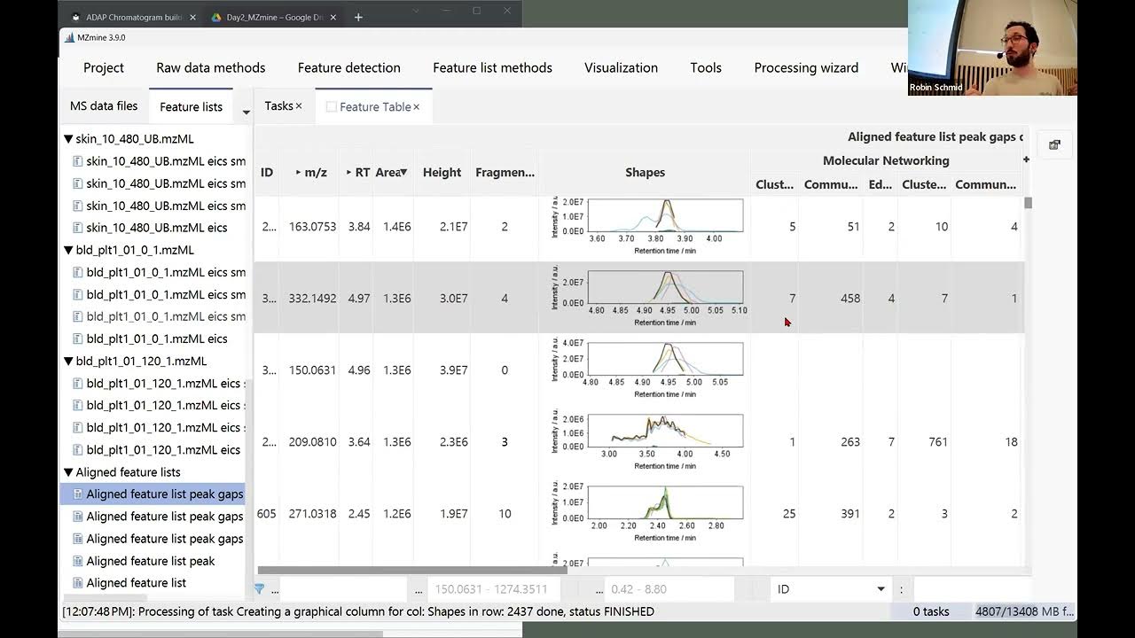 NTMSS2023 Day2 S3 - Data preprocessing in MZmine 3 II - YouTube