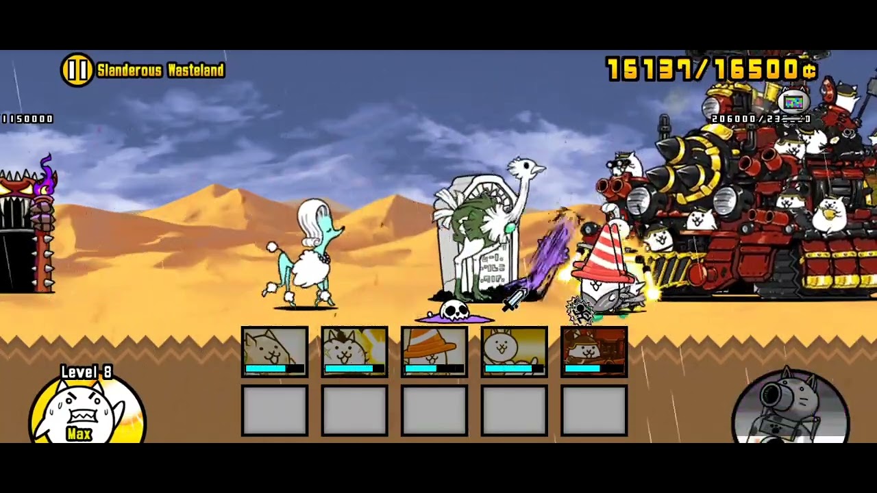 CAT-10 Gigapult Showcase in Slanderous Wasteland | The Battle Cats ...