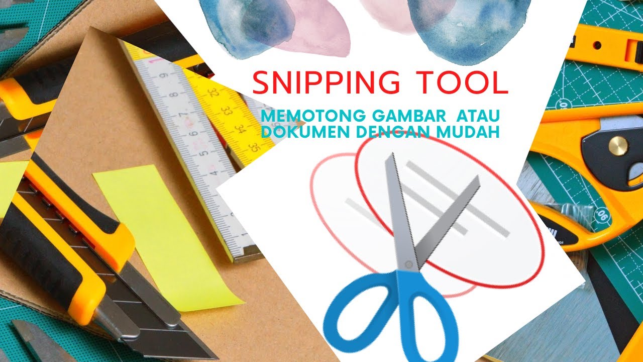 Memotong Dokumen atau Gambar dengan Snipping Tool - YouTube