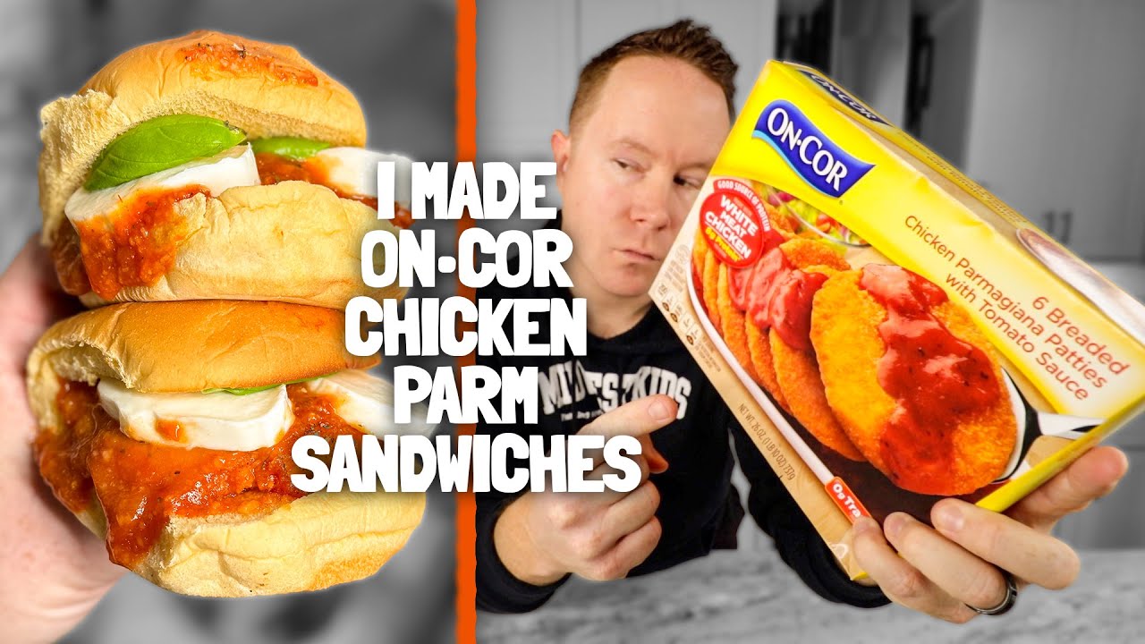 I made Chicken Parm Sandwiches Using On-Cor's Frozen Breaded Patties ...