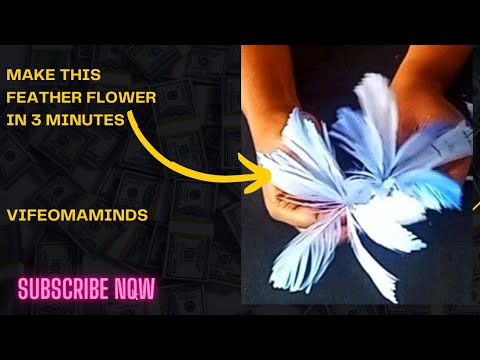How to make a feather flower, tutorial for hat making/millinery ...