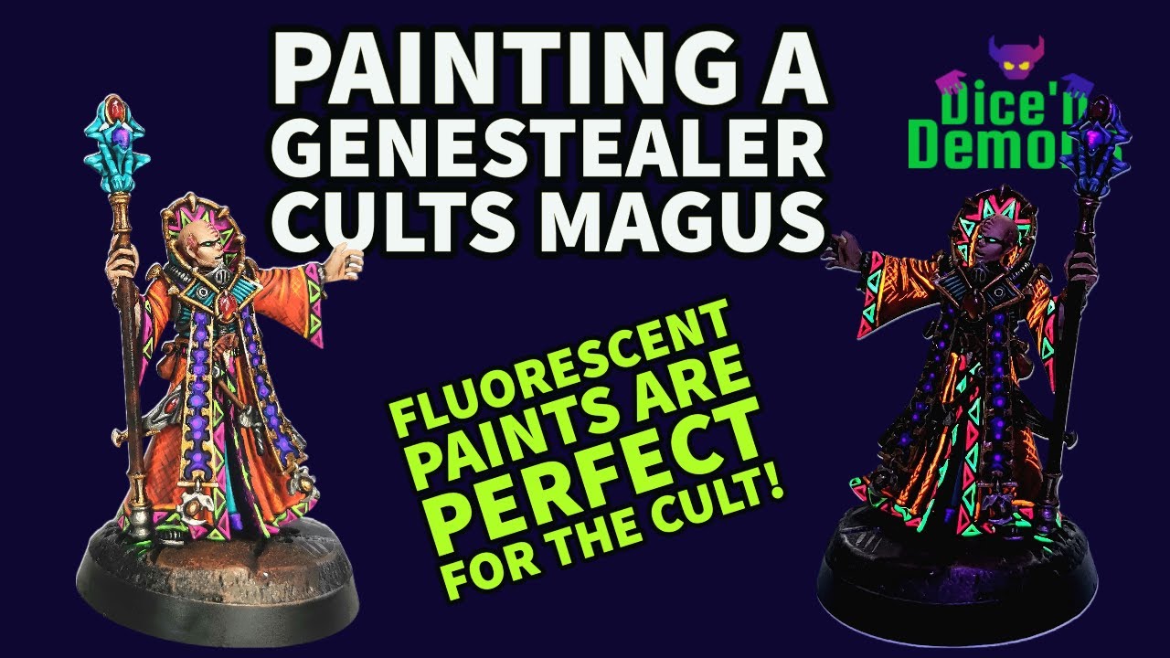Painting a Genestealer Cults Magus from Games Workshop for Warhammer ...