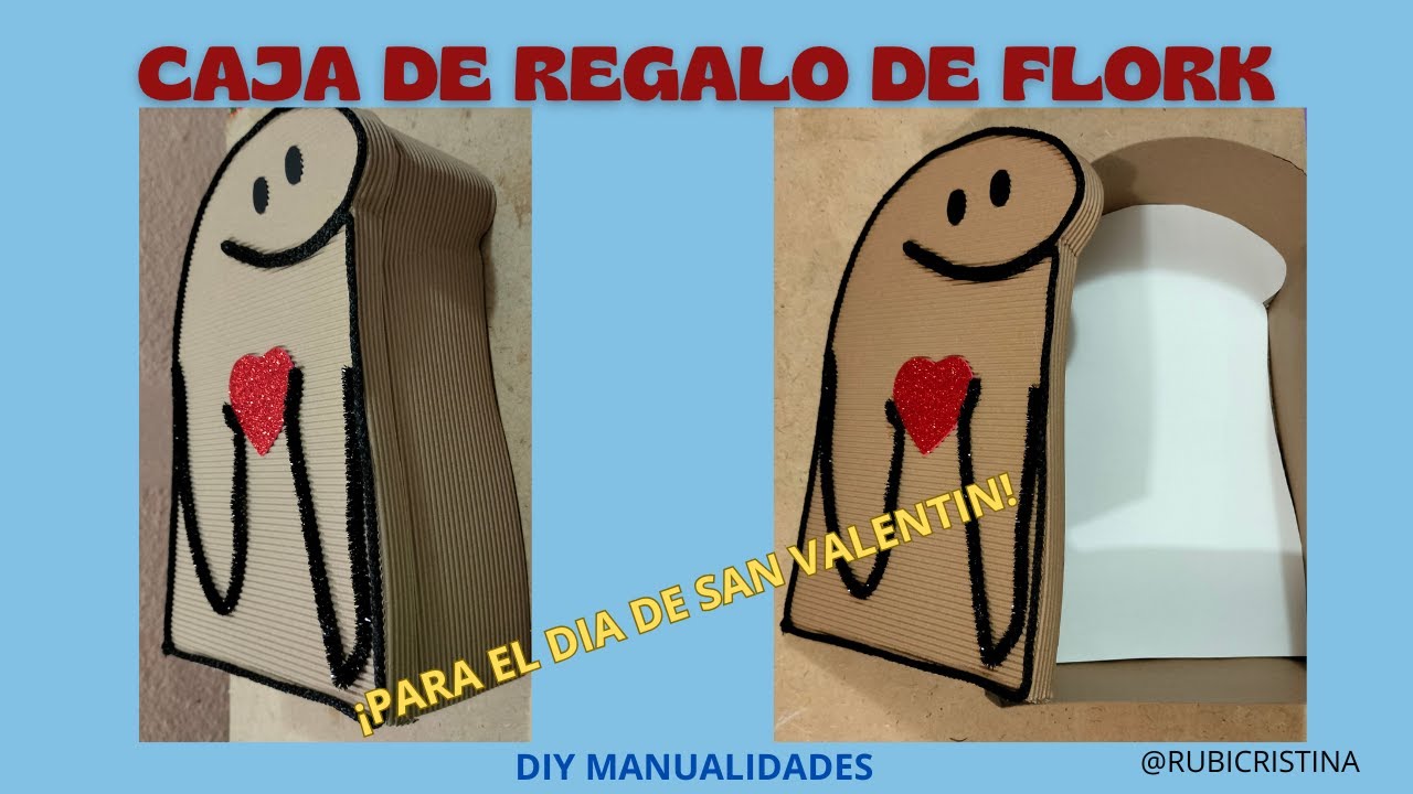 CAJA SORPRESA DE FLORK PARA EL DIA DE SAN VALENTIN /COMO HACER UNA CAJA ...