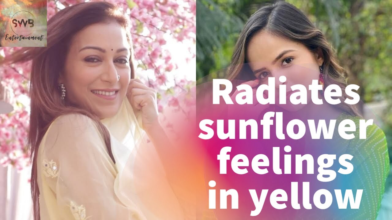 Sunayana Fozdar | sunflower vibes in yellow | Palak Sindhwani | wrote a mysterious - YouTube