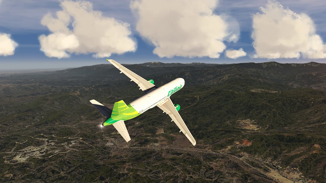 Citilink Airbus A320 Crash at Malaysia Mountain Region - YouTube