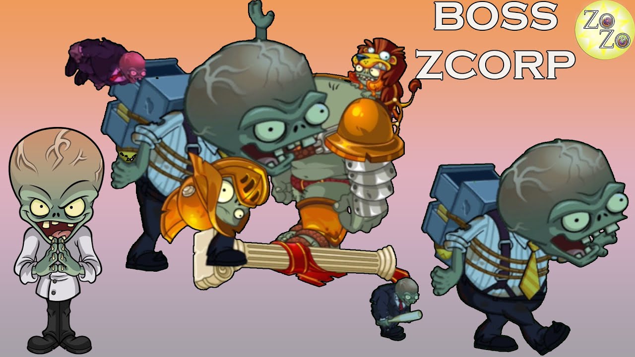 PVZ 2 – MOD – ANIMATION #2 | Boss Zcorp Gargantuar Vs All Gargantuar ...