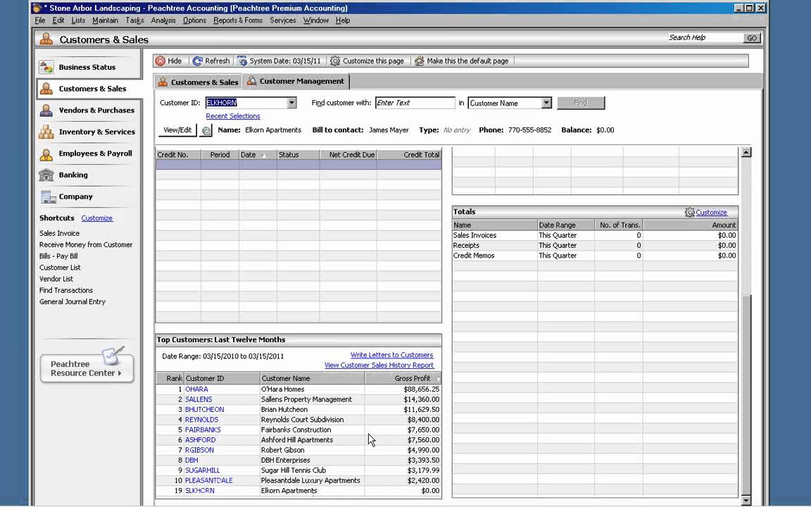 Finding Your Top Customers using Peachtree Accounting - YouTube
