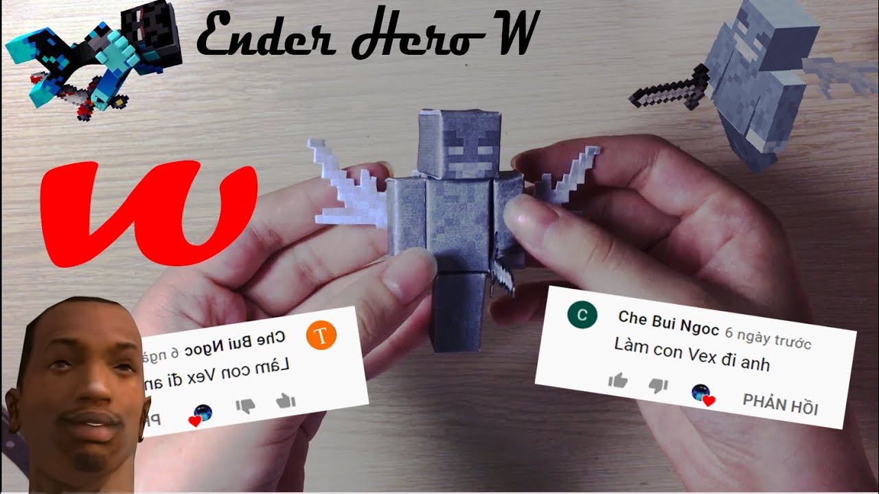 Minecraft Papercraft- How to make Minecraft Vex | H. - YouTube