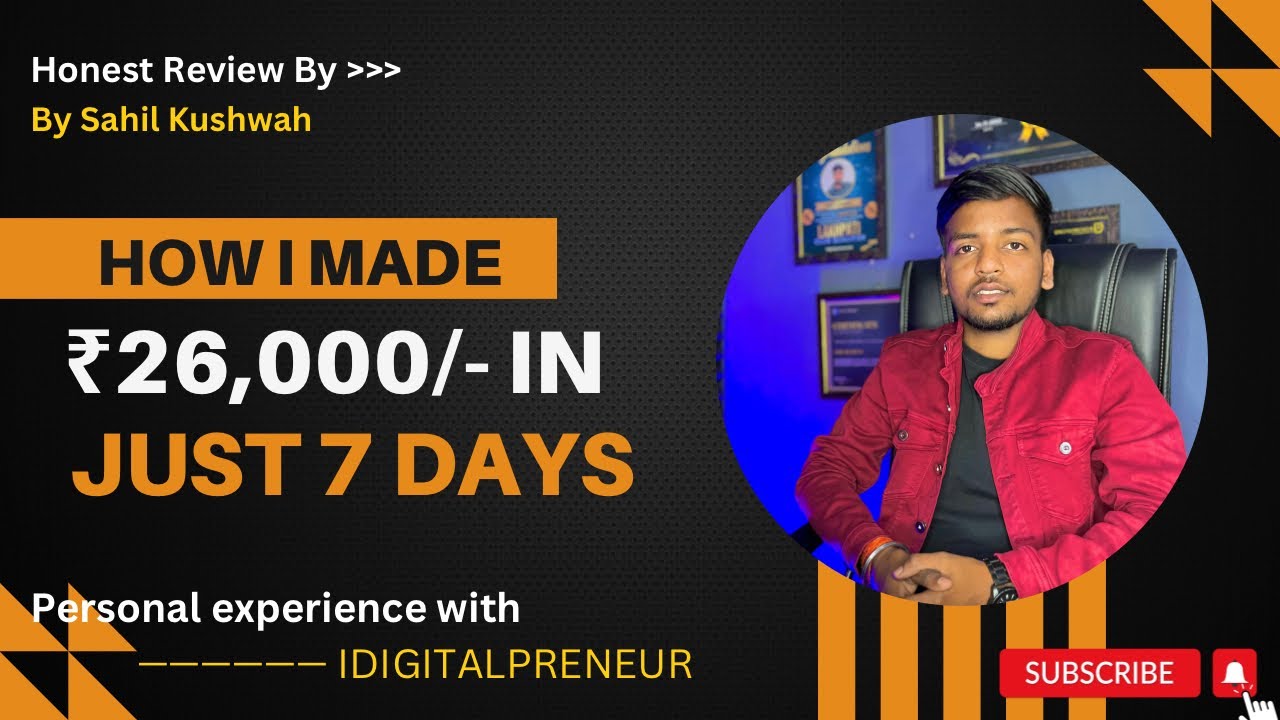 How I Made ₹26,000/- In Just 7 days 😱 | Work From Home | Honest Review ...