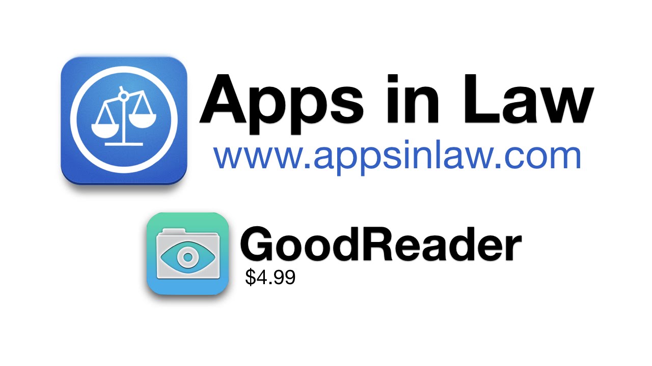 Apps in Law: GoodReader for Lawyers - YouTube