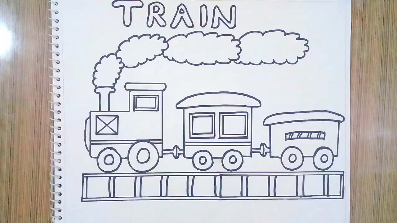 Train | COLOUR and LEARN | Names of colours | Art for kids | Mom Art ...