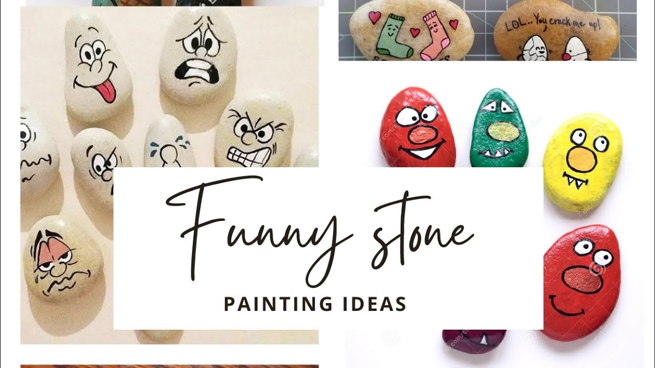 Funny stone/pebble painting ideas | pebble paintings | @Artwithkainat ...