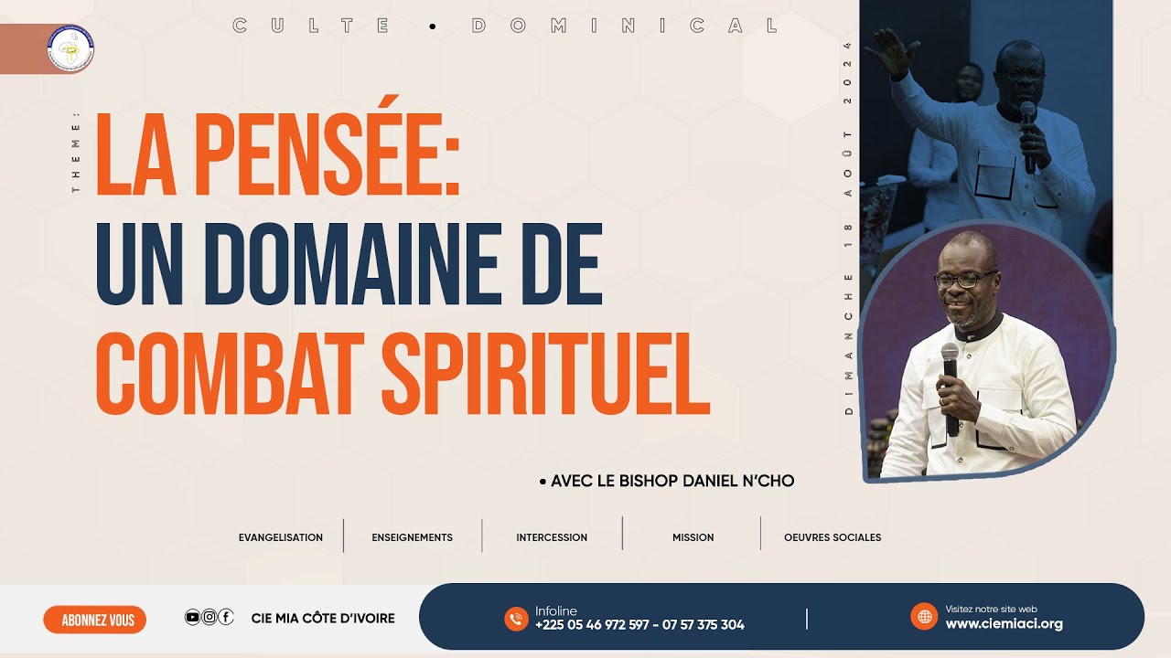 Bishop Daniel N'CHO | LA PENSÉE: UN DOMAINE DE COMBAT SPIRITUEL | 18 ...