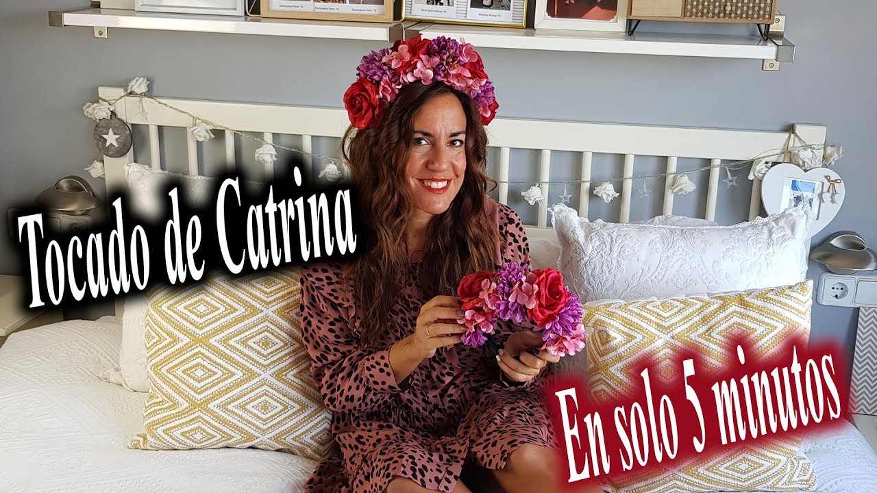 TOCADO DE CATRINA - como hacerlo en 5 minutos - YouTube