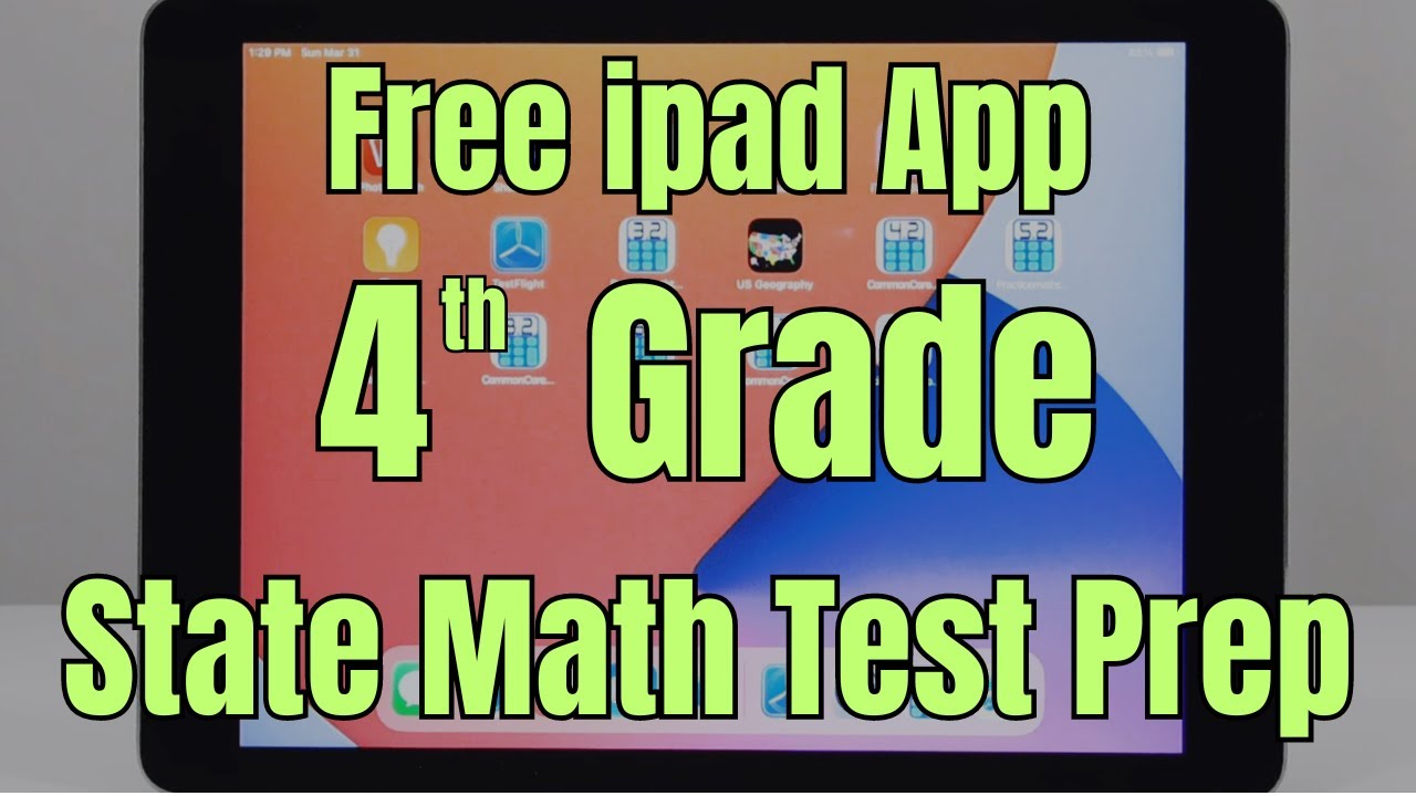 Free iPad app for 4th grade State math test preparation. - YouTube