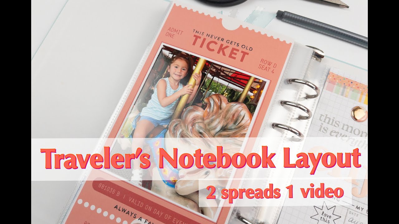 Traveler's Notebook Layouts: 2 spreads 1 video - YouTube